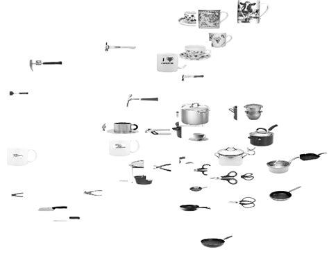 Manifold Embedding For 60 Samples From Shape Dataset Using 60 Gb Local