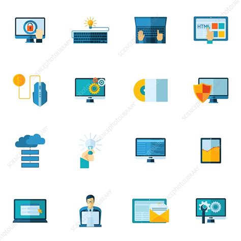 Computer Programming Icons Illustration Stock Image F019 9799