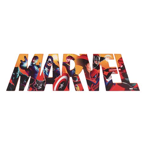 JAN238033 MARVEL CHARACTER COLLAGE WOOD WORD BLOCK Previews World
