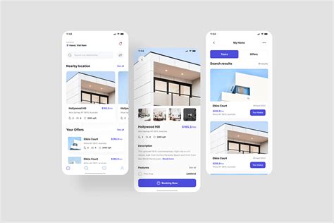 🔴时尚高端简约多用途的房地产二手房app Ui Kits（fig） 云瑞设计