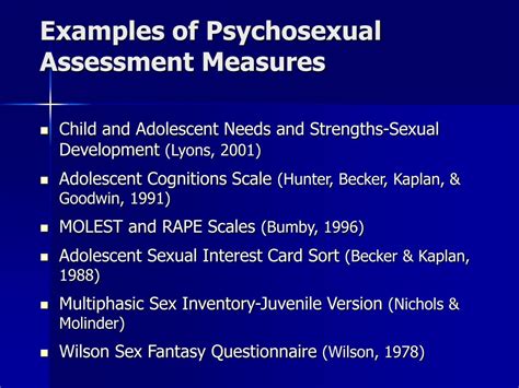 PPT Specialized Assessment Of Juvenile Sex Offenders PowerPoint Presentation ID