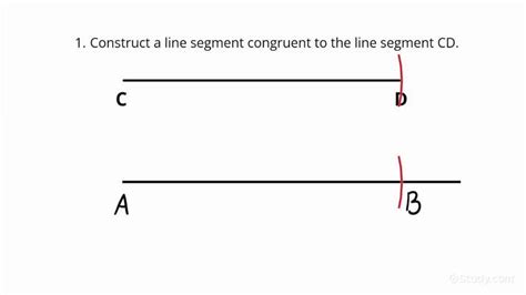How To Construct Congruent Line Segments Geometry