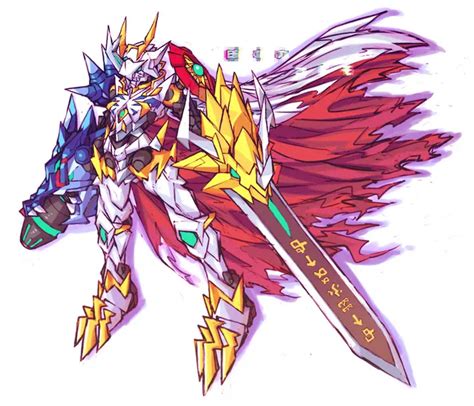 Omegamon And Omegamon X Antibody Digimon Drawn By Iikoao Danbooru