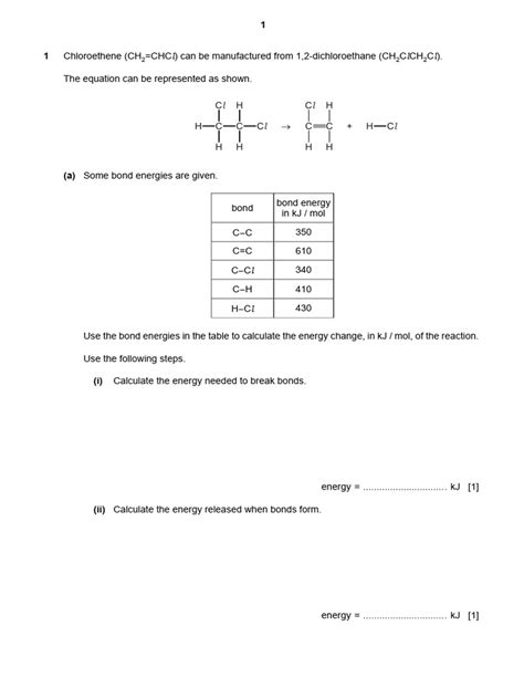 Igcse Unit Test Rate Of Reaction Pdf