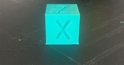 Xyz Calibration Cube By Luca2757 Download Free Stl Model
