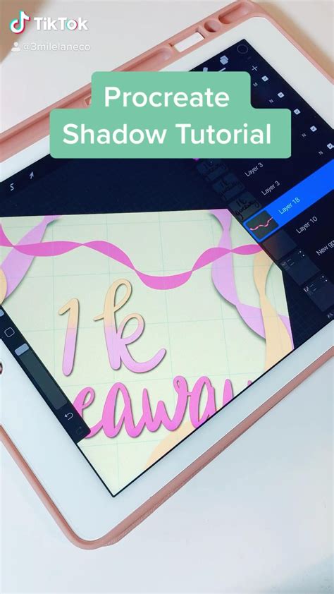 Step By Step Tutorial On How To Create Ribbon Lettering In Procreate