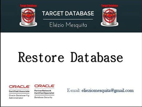 Restore Database YouTube