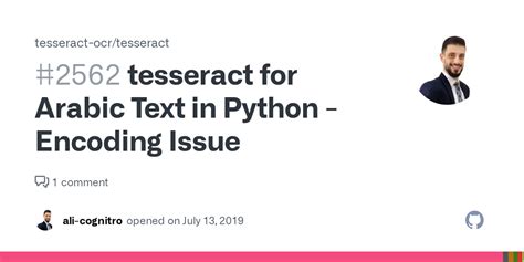 Tesseract For Arabic Text In Python Encoding Issue Issue Tesseract Ocr Tesseract