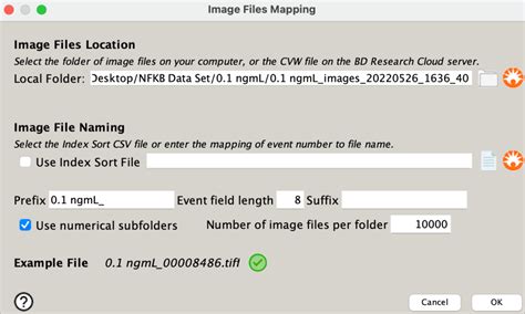 Bd Cellview Lens Mapping Dialogue Flowjo Documentation Flowjo