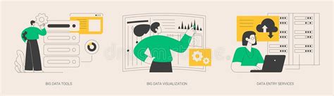 Database Management Abstract Concept Vector Illustrations Stock Vector Illustration Of