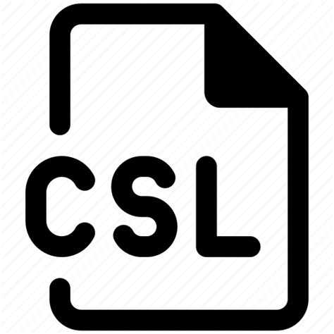 File Format Page Document Extension Csl Icon Download On Iconfinder