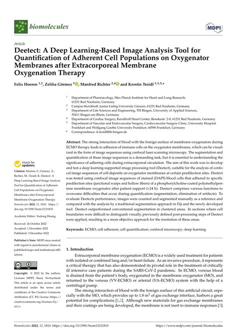 Pdf Deetect A Deep Learning Based Image Analysis Tool For Quantification Of Adherent Cell