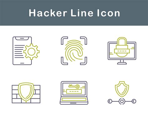 Hacker Vector Icon Set 20708428 Vector Art At Vecteezy