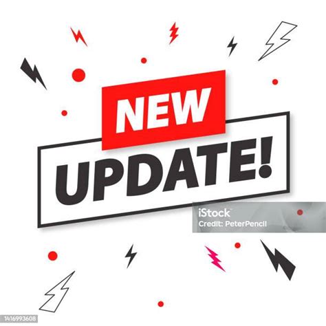 새 업데이트 배너 레이블 알림 템플릿 텍스트가 있는 벡터 스톡 일러스트레이션 알림 아이콘에 대한 스톡 벡터 아트 및 기타 이미지 알림 아이콘 새로운 스티커 Istock
