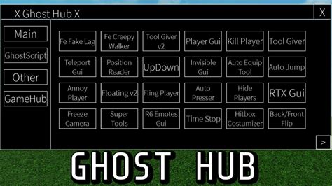 ROBLOX FE SCRIPT SHOWCASE GHOST HUB YouTube