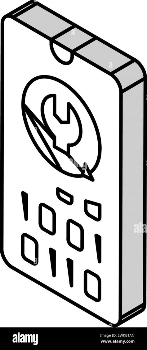 Cell Phone Data Recovery Isometric Icon Vector Illustration Stock Vector Image And Art Alamy