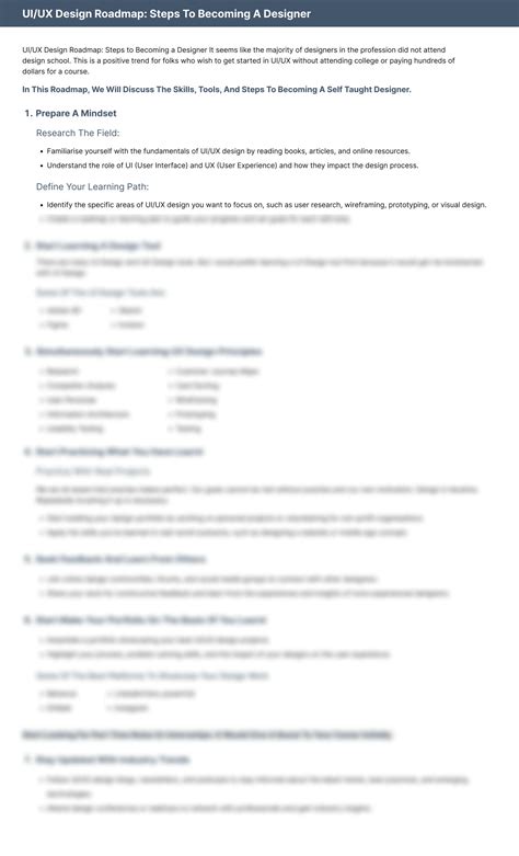 SOLUTION Ui Ux Design Roadmap Studypool