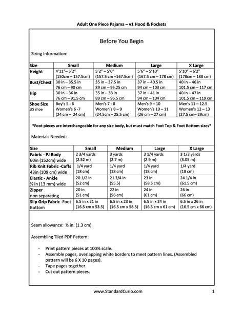 Pdf Onesie Pajama Sewing Pattern V1 Hood And Pockets Adult Small