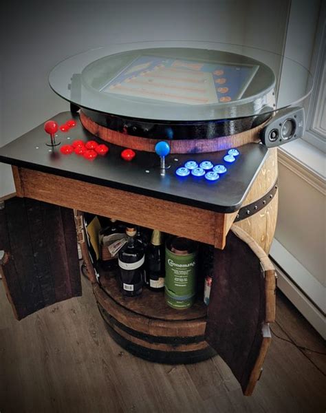 Arcade Cabinet Hides Secret Drinks Cabibet Raspberrypi Piday