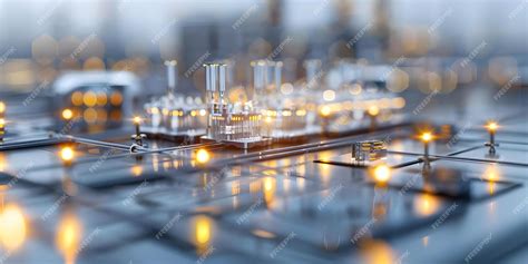 효율성을 위한 사물인터넷 연결을 이용한 스마트 토리 네트워크 개념 사물 인터넷 연결 효율성을 활용한 스마트 프리미엄 Ai 생성 이미지