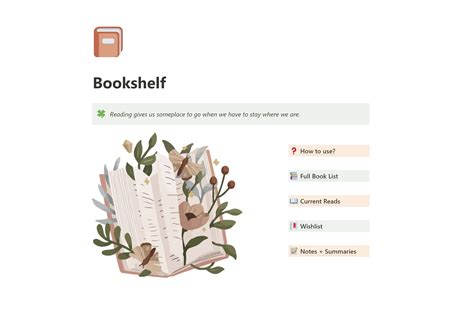 minimal notion bookshelf template r notiontemplates