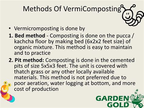 Vermicomposting Methods