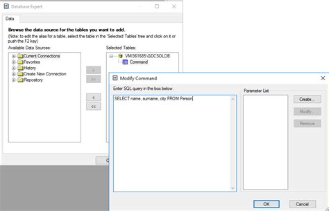 crystal reports update sql in command without connecting to database