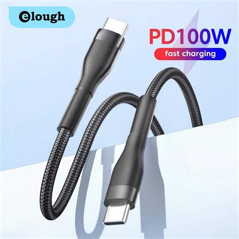 Pd 100w Usb C To Usb C Cable Fast Charge Data Cable For Huawei Samsung Type C Pd Quick Charge