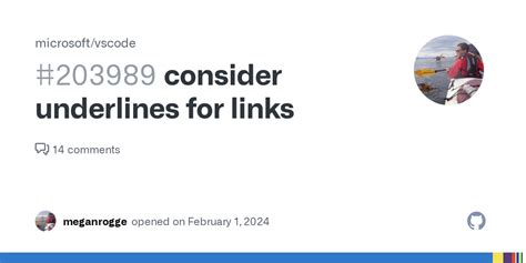 Consider Underlines For Links · Issue 203989 · Microsoftvscode · Github