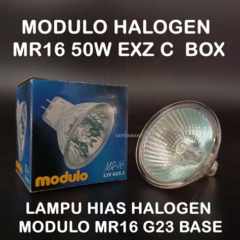 Jual Lampu Hias Modulo Halogen Mr16 50w Exz C Box Lampu Mr 16 G23