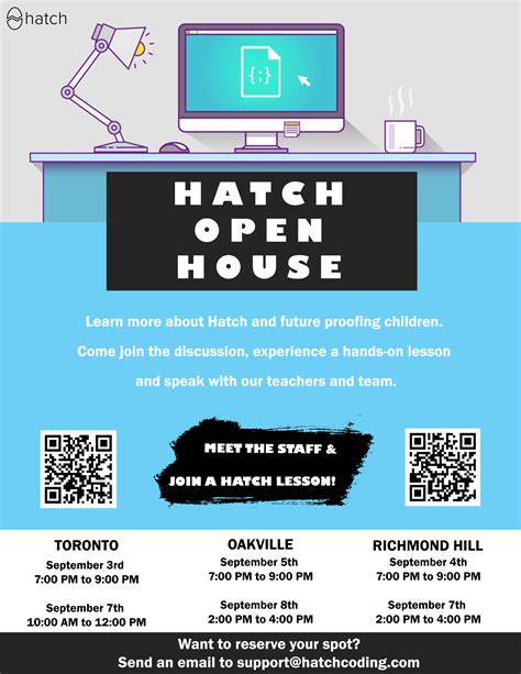 Hatch Coding Open House Oakville Shops