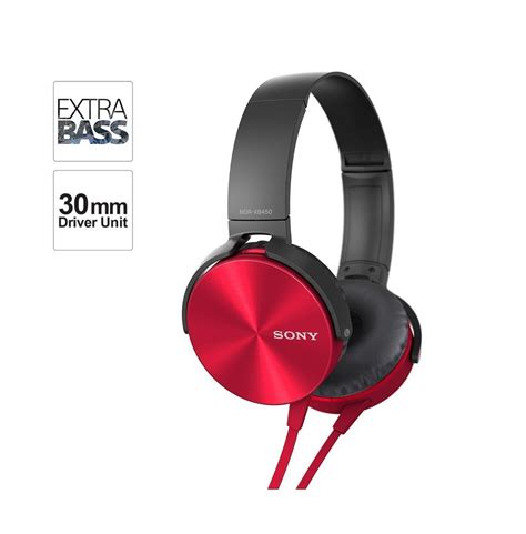 Sony MDR-XB450AP On-Ear Extra Bass Headphones with Mic - Black / Blue ...