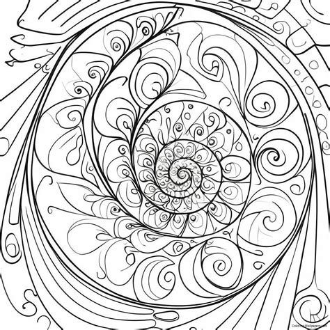 Colorful Fibonacci Sequence Coloring Page 68705 54374
