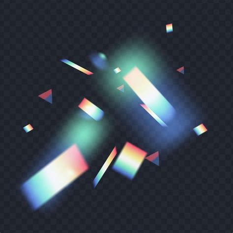 Premium Vector Overlay Crystal Light Refraction Pattern For Adding
