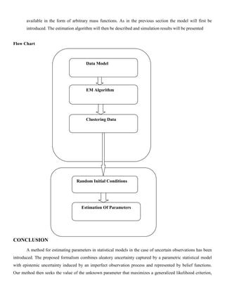 Maximum Likelihood Estimation From Uncertain PDF