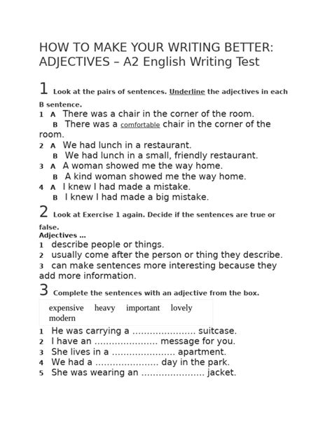 How To Make Your Writing Better Adj Pdf