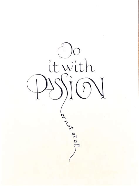 Do It With Passion Cursive Writing