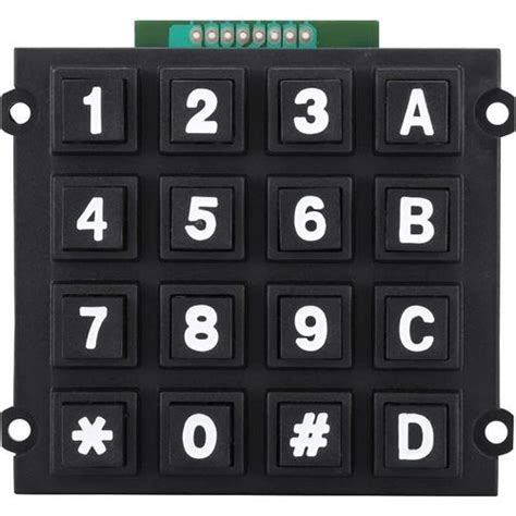 Module De Clavier à Clavier 4x4 Matrix 16 à 16 Boutons Pour Mcu Arduino Modules De Clavier à 16
