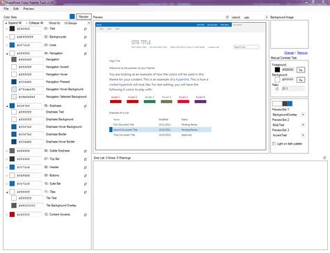 Sharepoint Color Palette Tool Sysadmin Blog