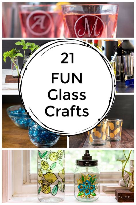 21 Glass Bottle Craft Ideas Hearth And Vine In 2024 Glass Crafts Glass Crafts Diy