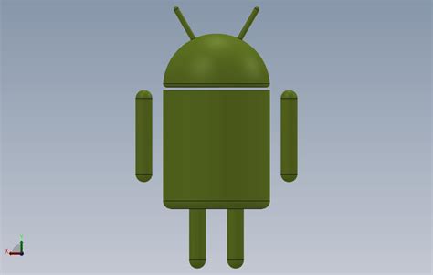 安卓机器人solidworks 2010模型图纸免费下载 懒石网