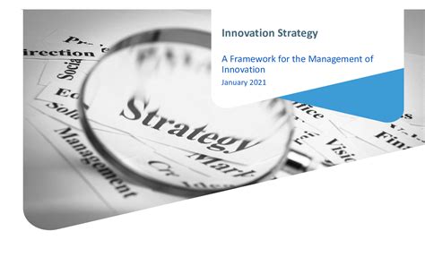 Innovation Strategy Framework Ppt Slide Deck