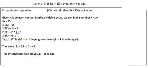 Solved Let X E Z If X Is Even Then X Is Odd Prove Chegg Com