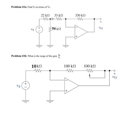 Solved Problem A Find V In Terms Of Vs Problem B Chegg Com