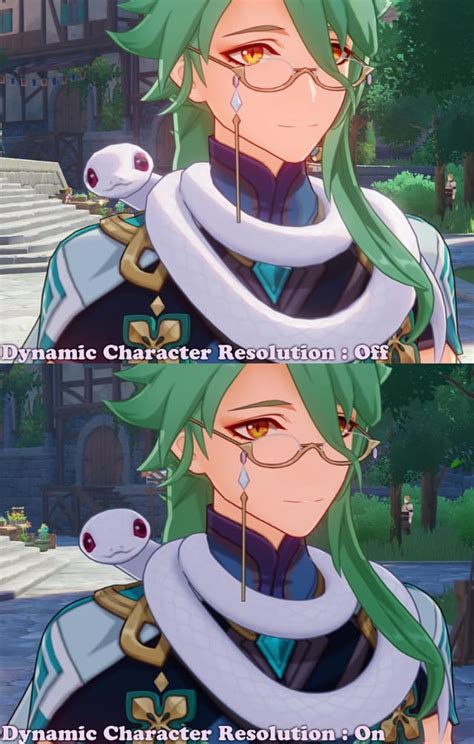 Dynamic Character Resolution On And Off Rgenshinimpact