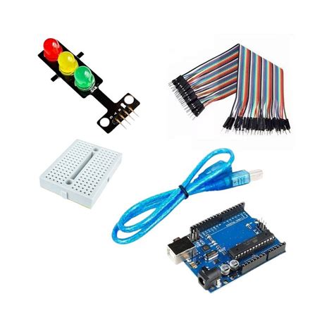 KIT SEMÁFORO IDEAL PARA PROJETO ESCOLAR ARDUCORE Robótica Educacional arduino
