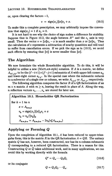 numerical linear algebra