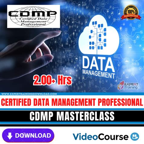 Certified Data Management Professional Cdmp Masterclass Expert Training