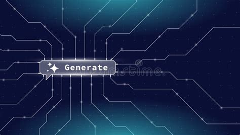 Futuristic Ai Banner With Abstract Network Microchip And Digital Connections Vector