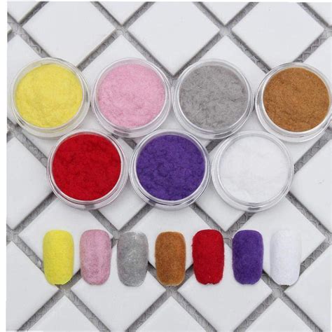 10ml Velvet Flocking Powder Nail Art Polish For Women Manicure Tools